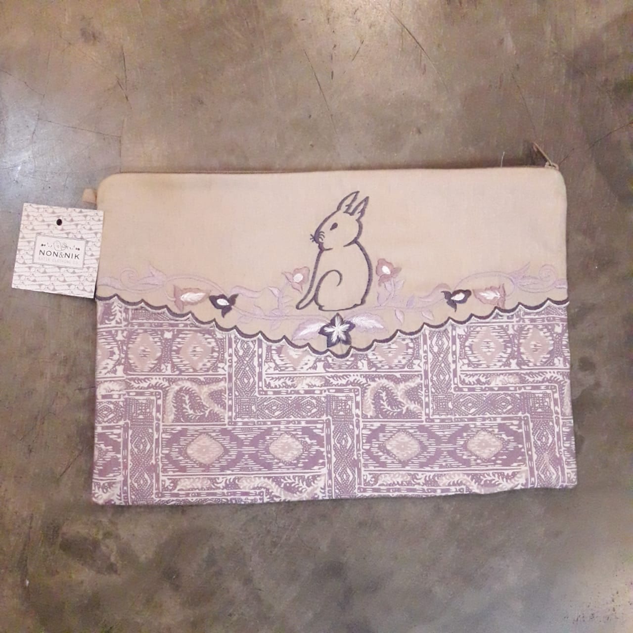 Lulu Rabbit Pouch Lavender - Non&Nik