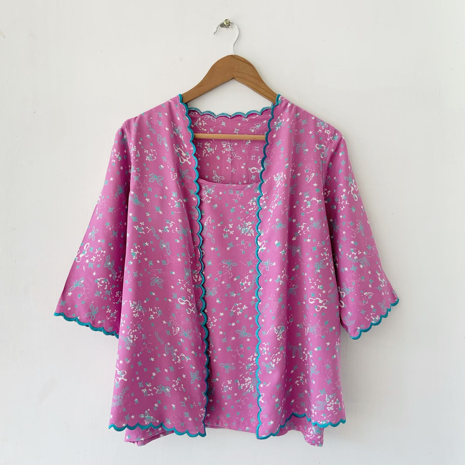 PO Vintage Batik Kebaya Motif Acak Mulberry - Non&Nik