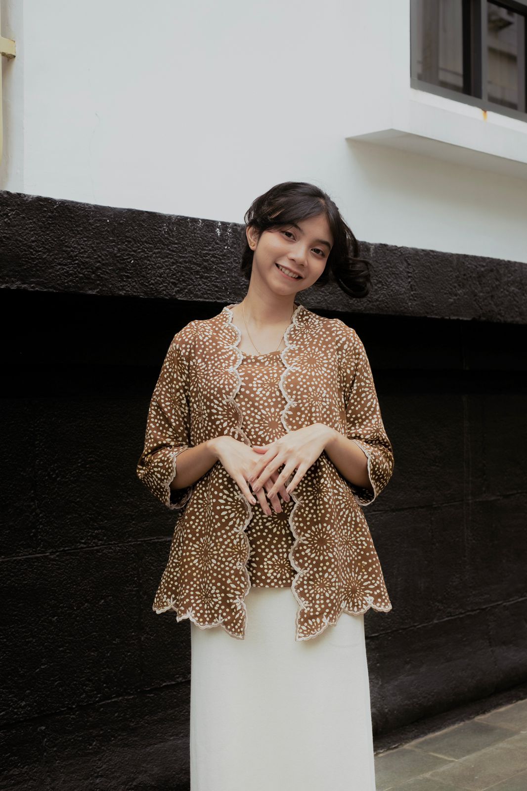 Vintage Batik Kebaya Beras Wutah Coklat - Non&Nik